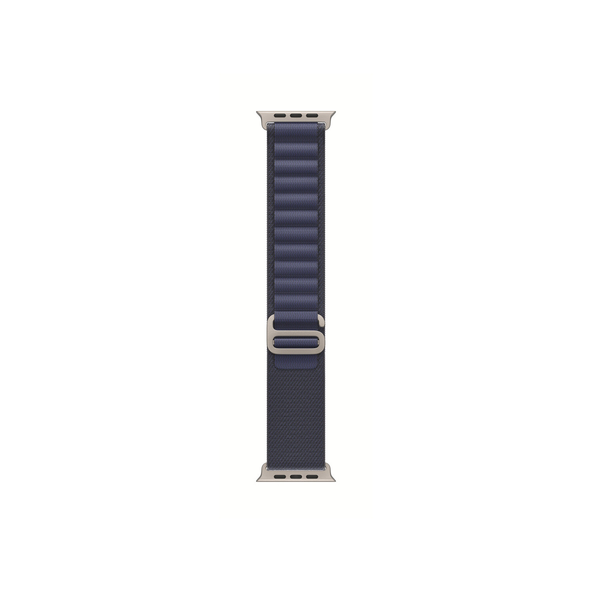 Apple Watch 49mm Navy Alpine Loop - Medium - Natural Titanium Finish - C&C