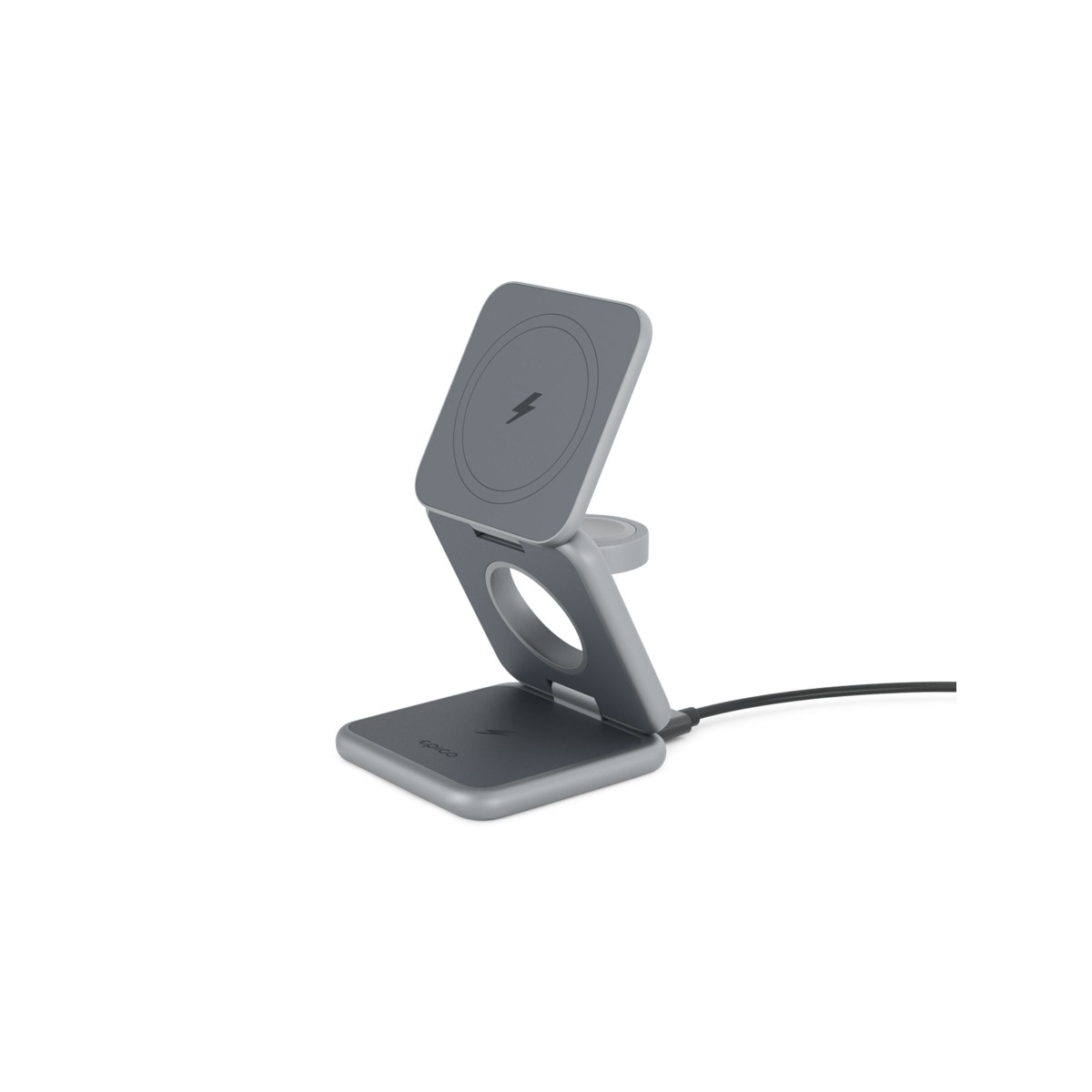 Epico Qi1 MagSafe Compatible Foldable 3-in-1 Wireless Charger - C&C