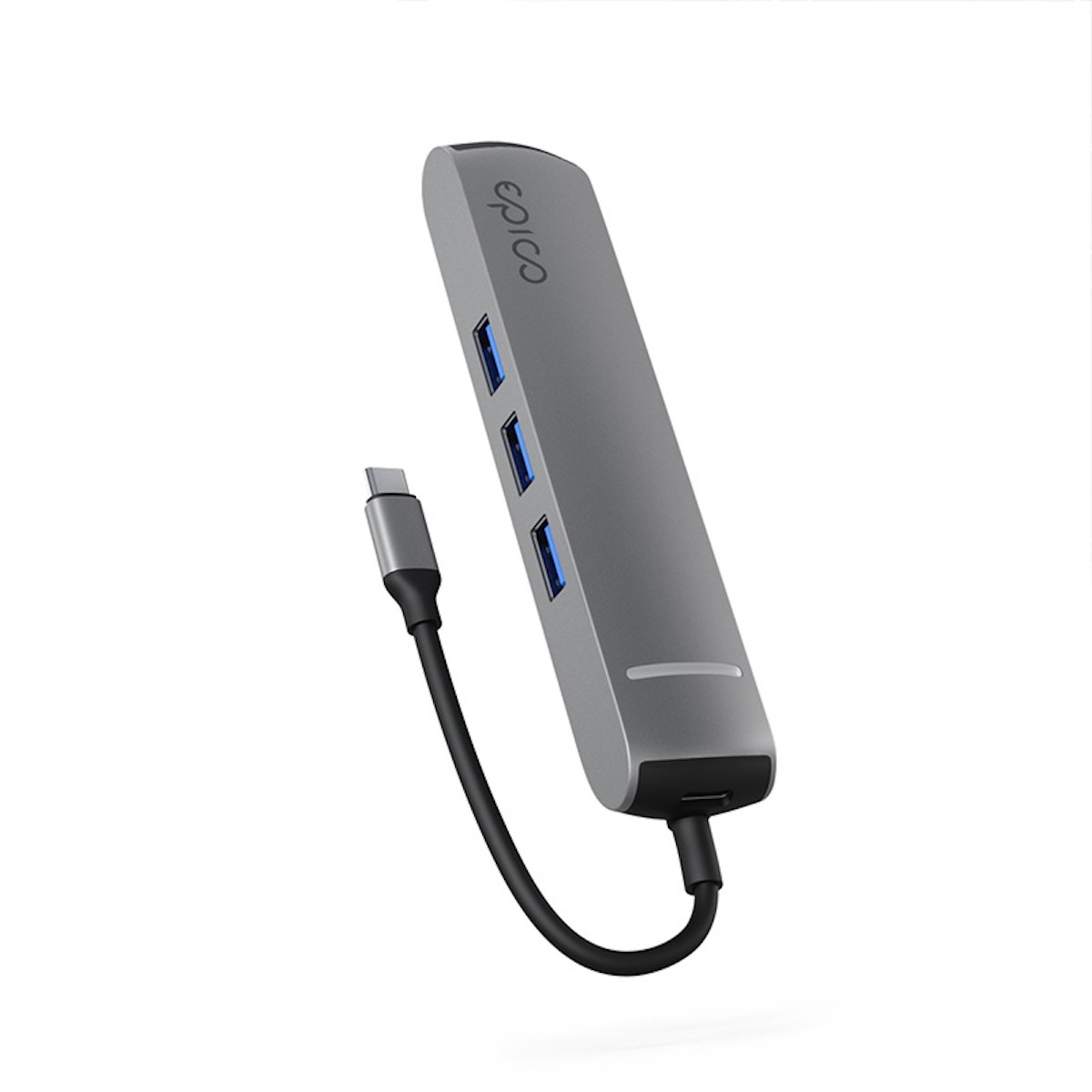 Epico USB-C 6-in-1 8K Hub (Ethernet) - Space Grey - C&C