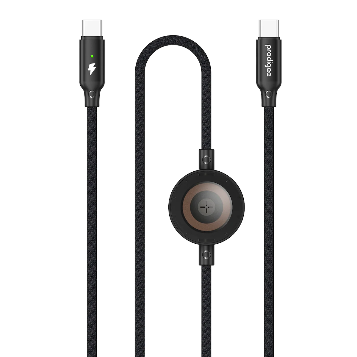 Prodigee Energee Dual USB-C + Apple Watch Cable (60W, 1,5 m) - C&C